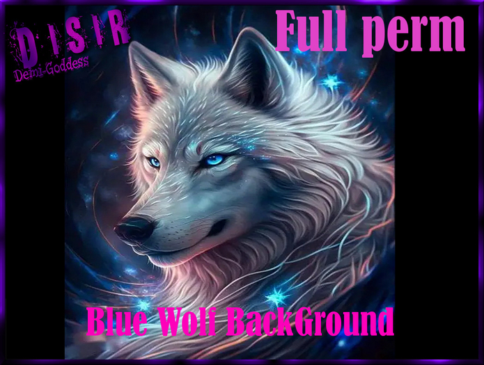 Second Life Marketplace - Blue Wolf BackGround